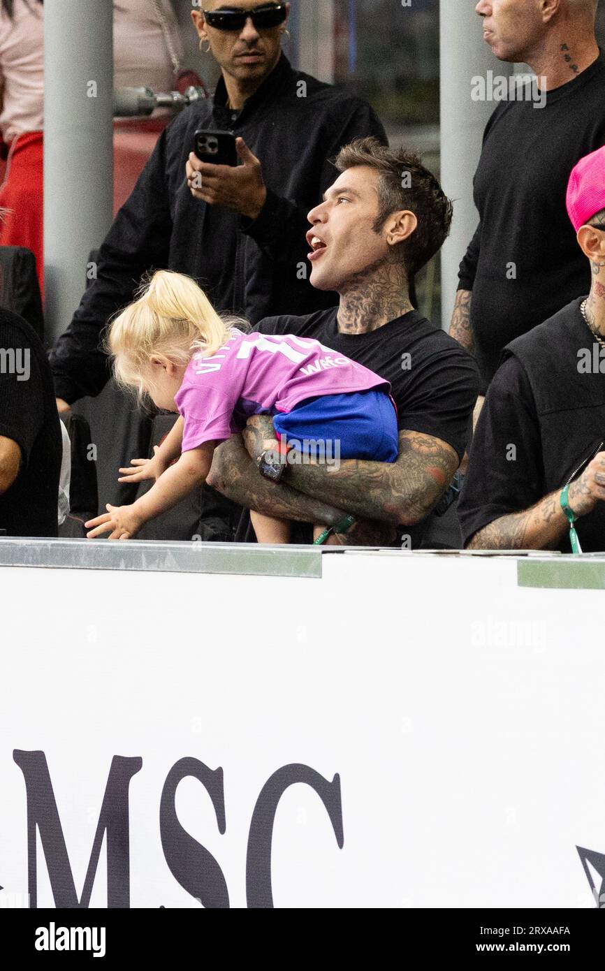 Milano, Italy. 23rd Sep, 2023. Federico Leonardo Lucia known as Fedez ...