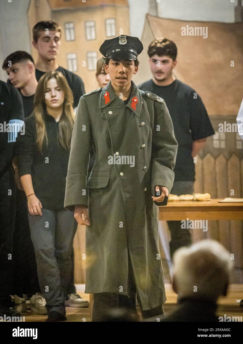 Terezin, Czech Republic. 23rd Sep, 2023. Students of a grammar school ...