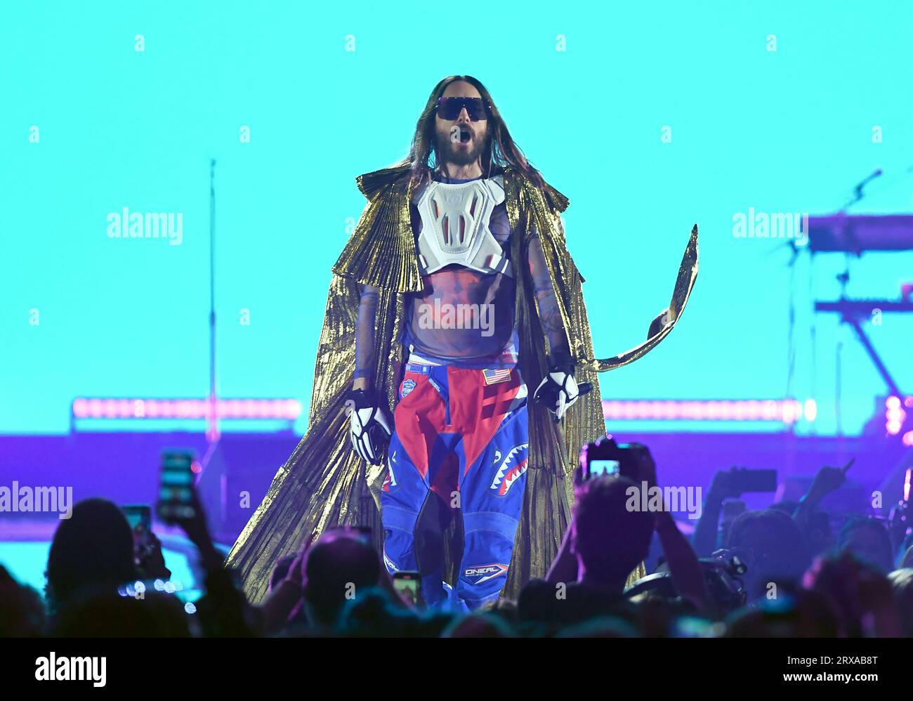 Las Vegas, USA. 23rd Sep, 2023. Jared Leto of Thirty Seconds to Mars ...