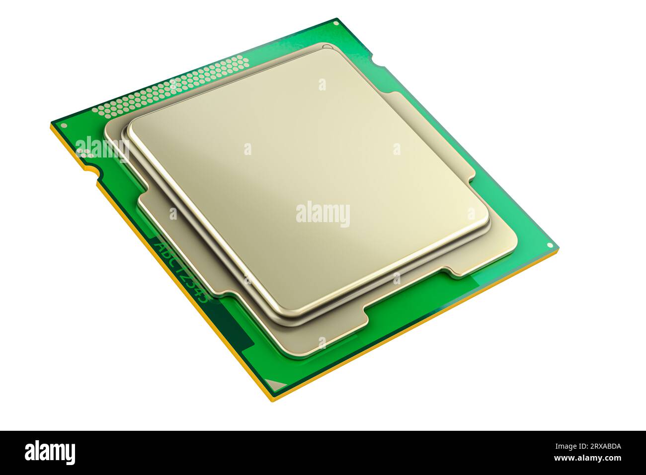 CPU, computer processor unit. 3D rendering isolated on white background ... CPU, computer processor unit. 3D rendering isolated on white background ...