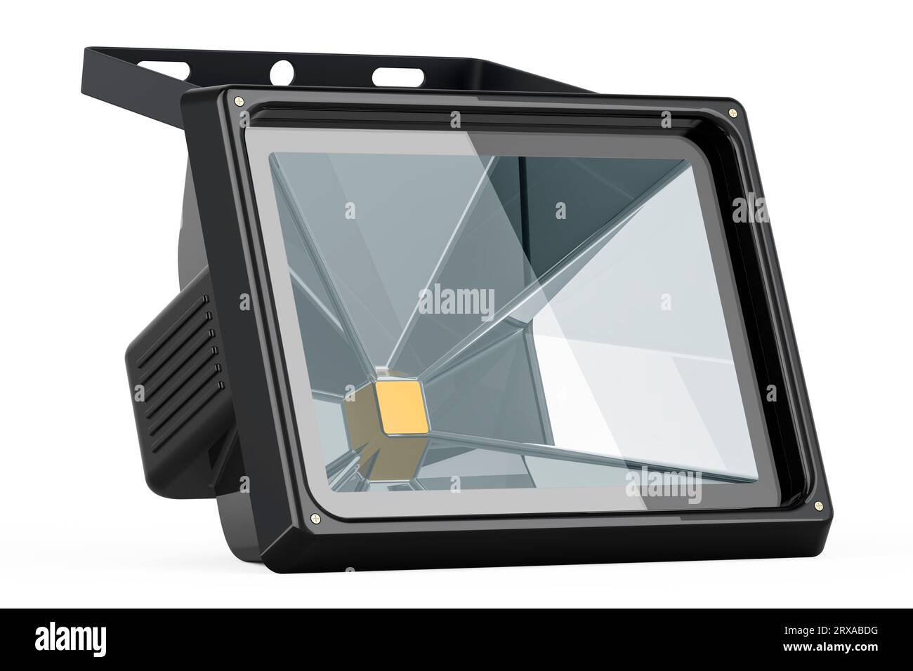 LED spotlight, 3D rendering isolated on white background Stock Photo ...