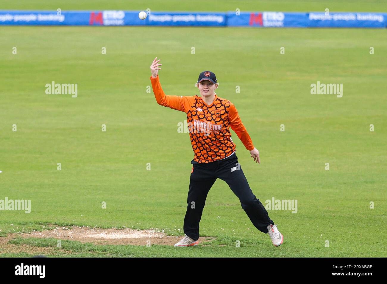 Southern Vipers' Charlie Dean celebrates after taking the catch of The ...