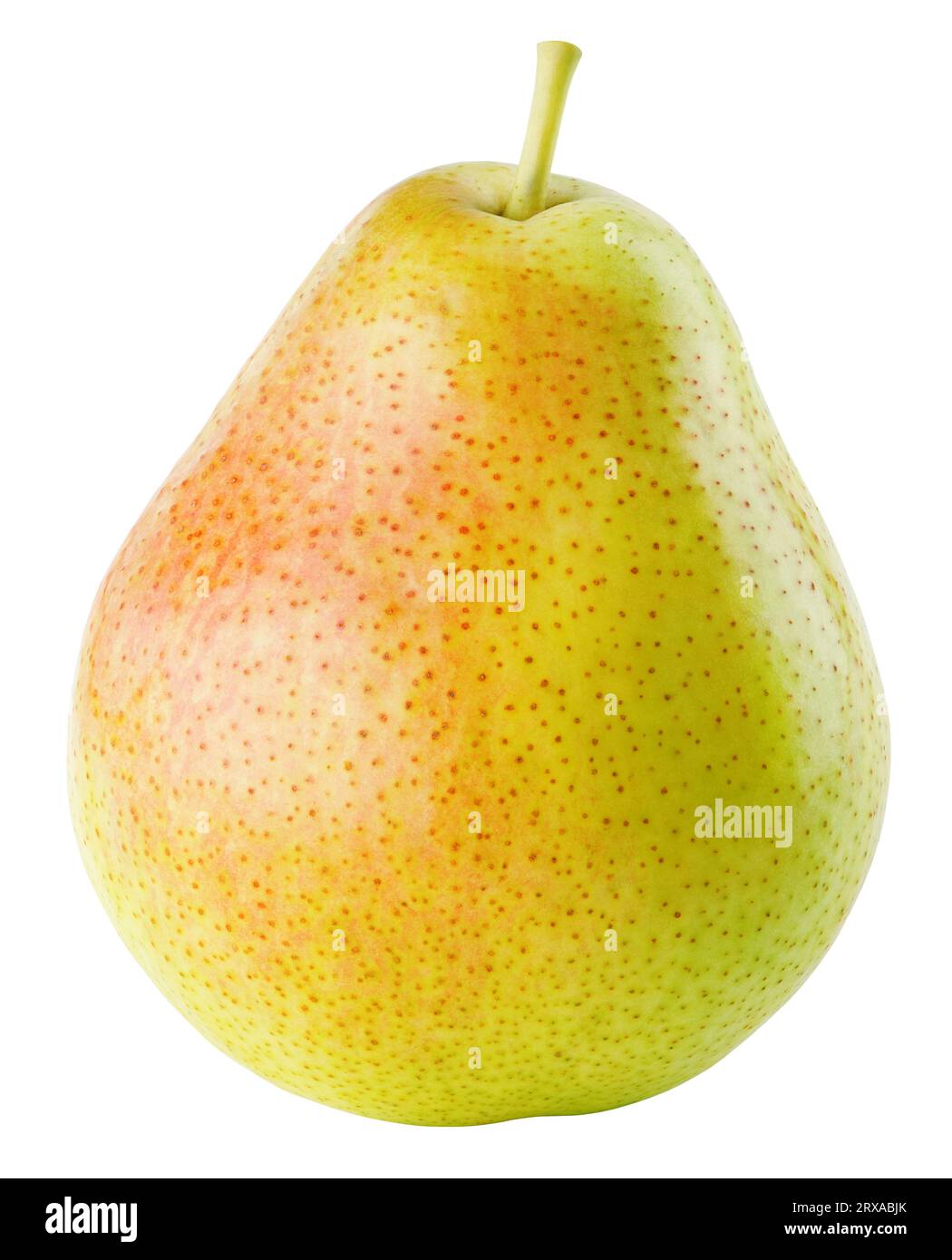 Red yellow pear fruit isolated on white with clipping path Stock Photo ...