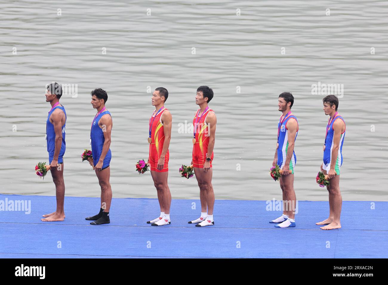 Hangzhou, China. 24th Sep, 2023. The Indian Rowing - Light weight Men's ...