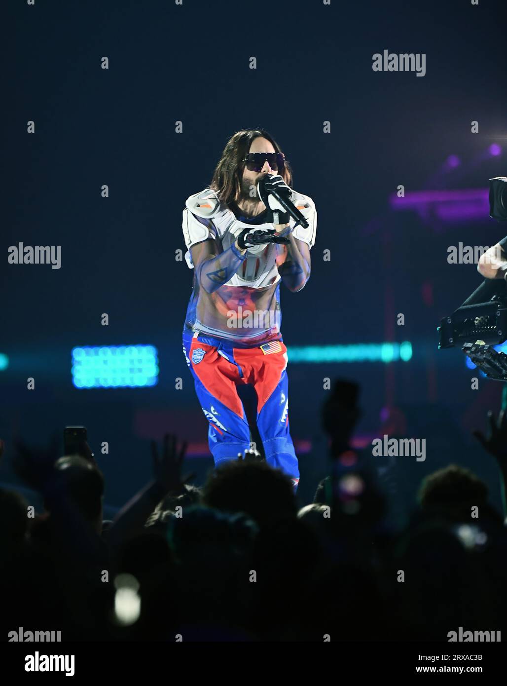 Las Vegas, USA. 23rd Sep, 2023. Jared Leto of Thirty Seconds to Mars ...