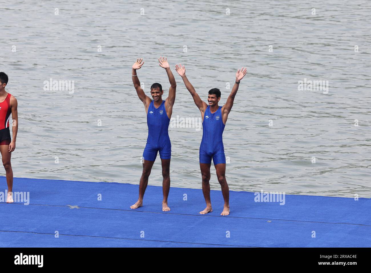 Hangzhou, China. 24th Sep, 2023. The Indian Rowing - Men's Pair Final A ...