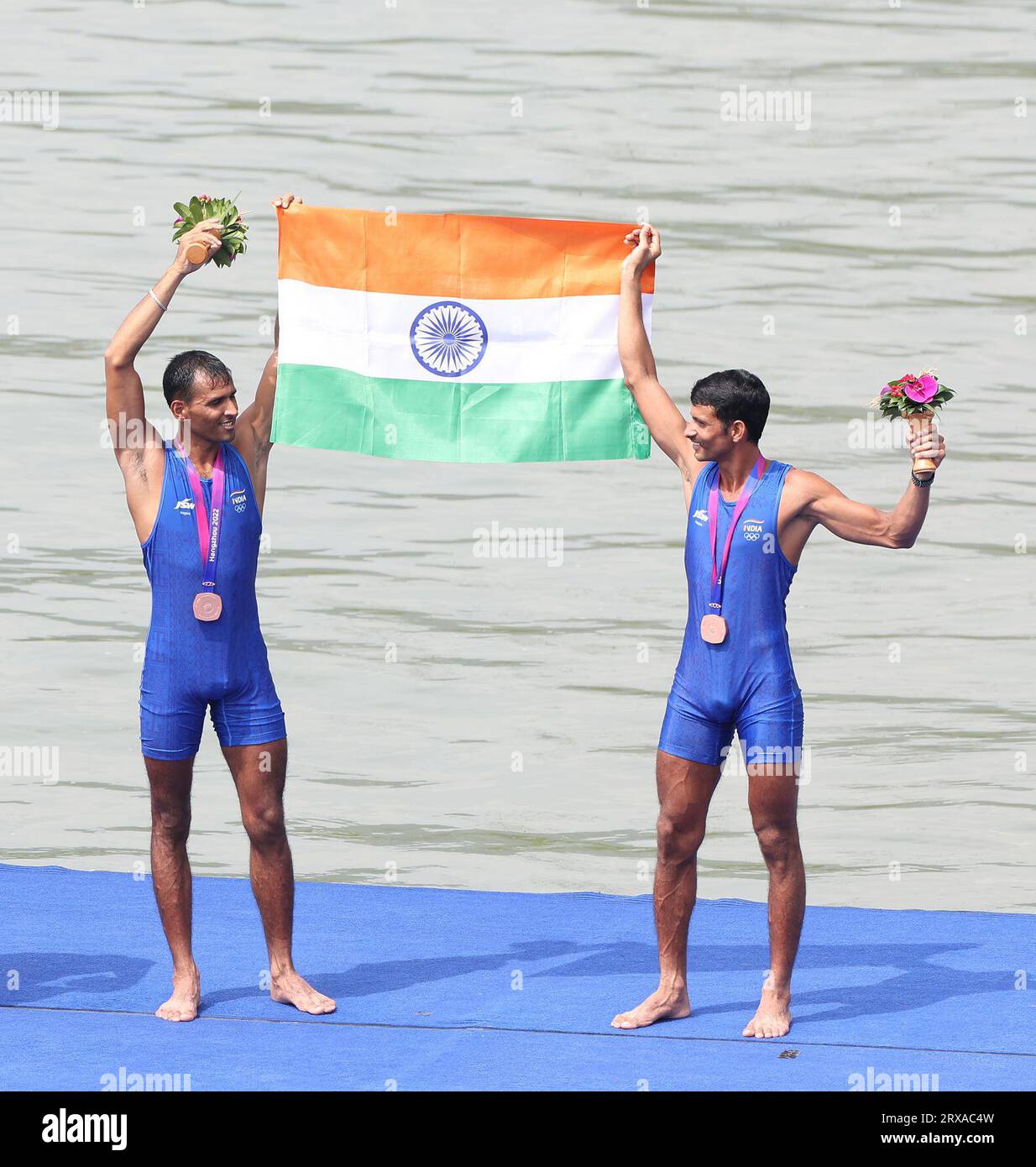 Hangzhou, China. 24th Sep, 2023. The Indian Rowing - Men's Pair Final A ...