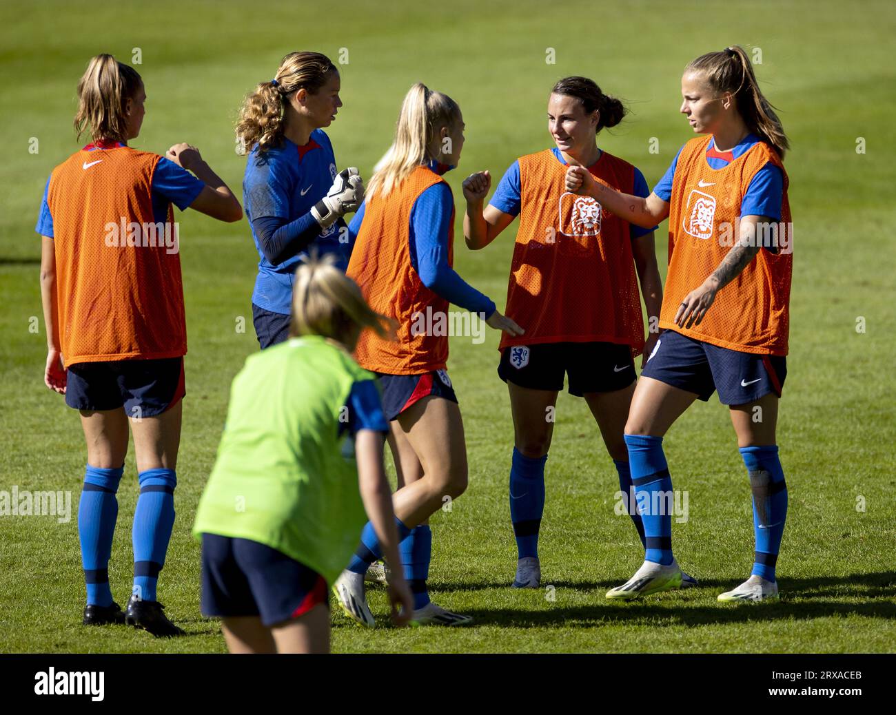 WAGENINGEN - Barbara Lorsheyd, Renate Jansen and Lynn Wilms during a ...