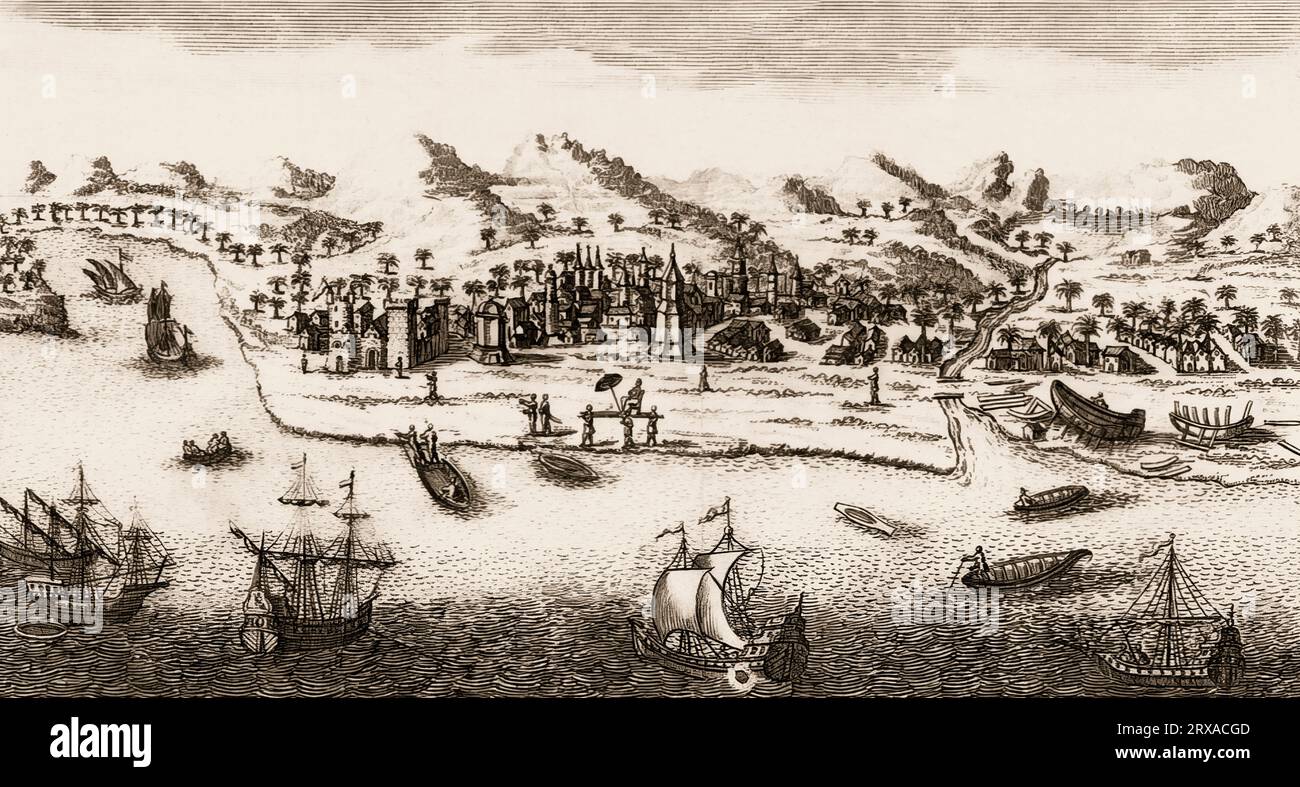 Vasco da Gama's arrival in Calicut; 1498; Kozhikode; state of Kerala in ...