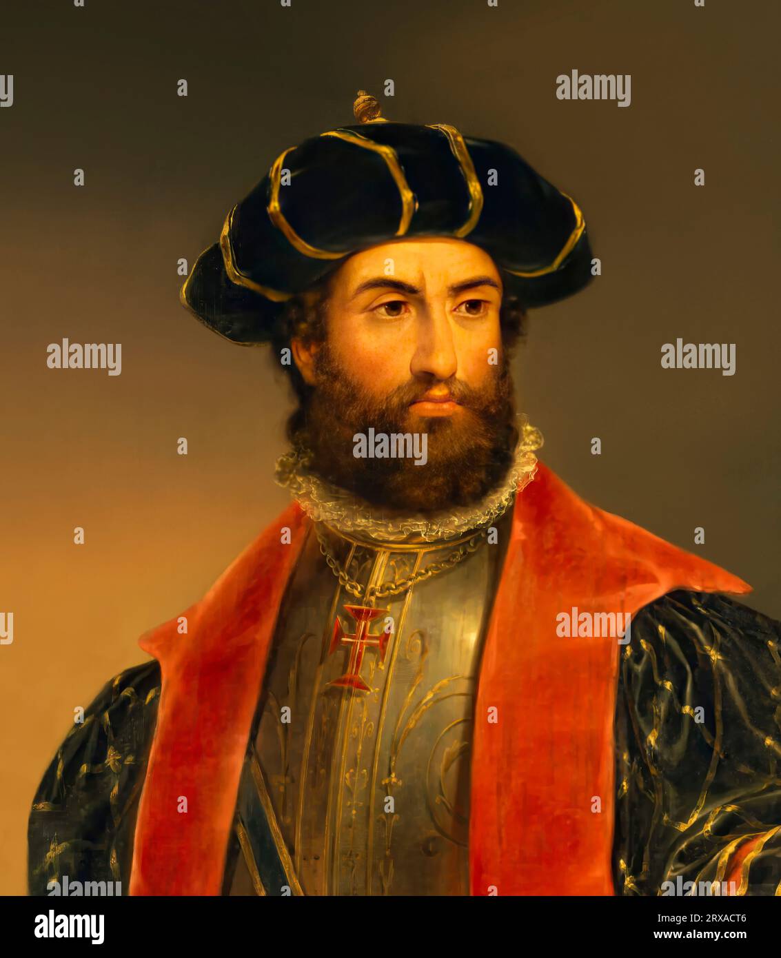 Vasco da Gama, c. 1460s – 1524, Portuguese explorer, digitally edited ...