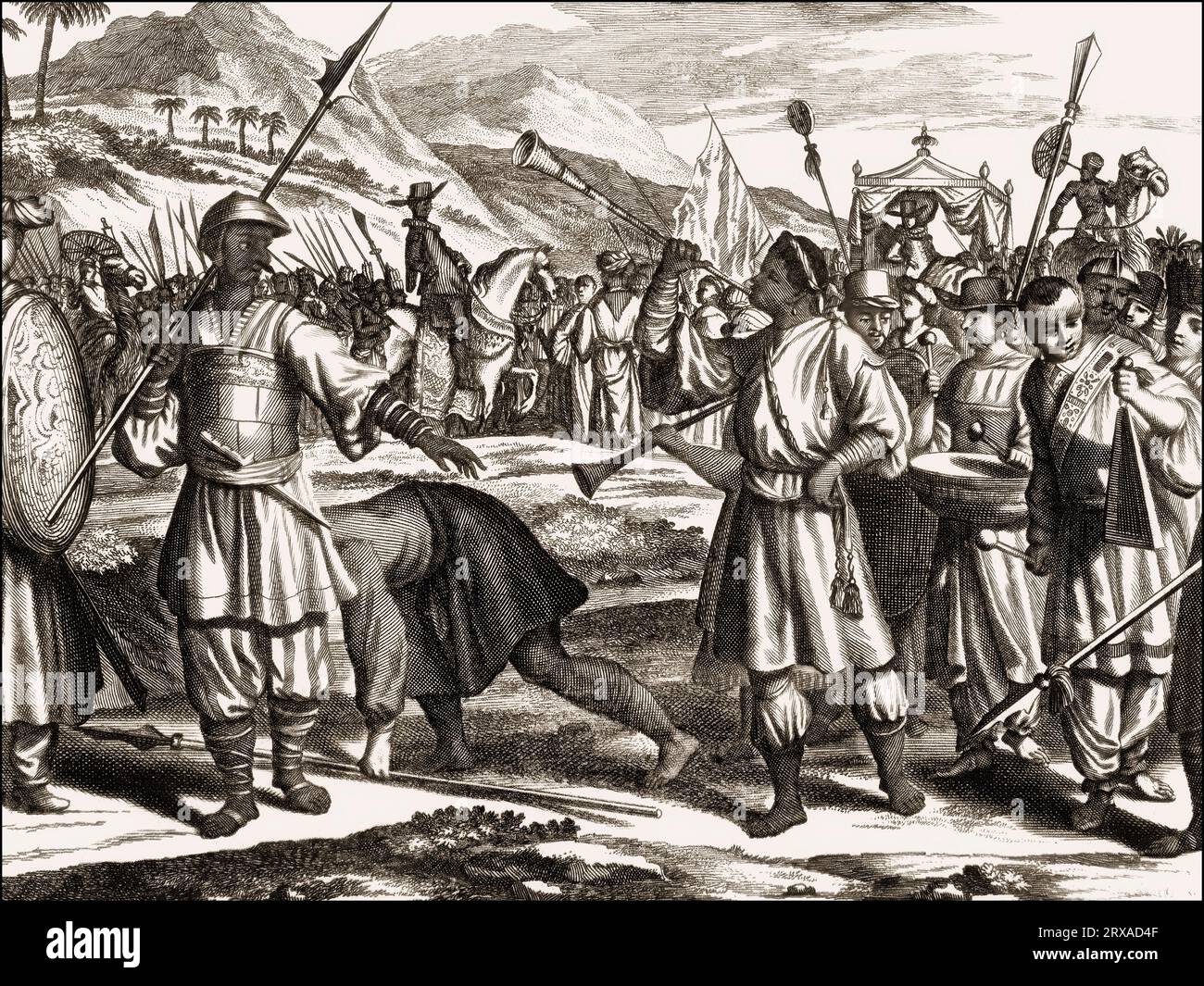 Vasco de Gama's arrival at the Samudrin von Calicut, Kozhikode, state ...