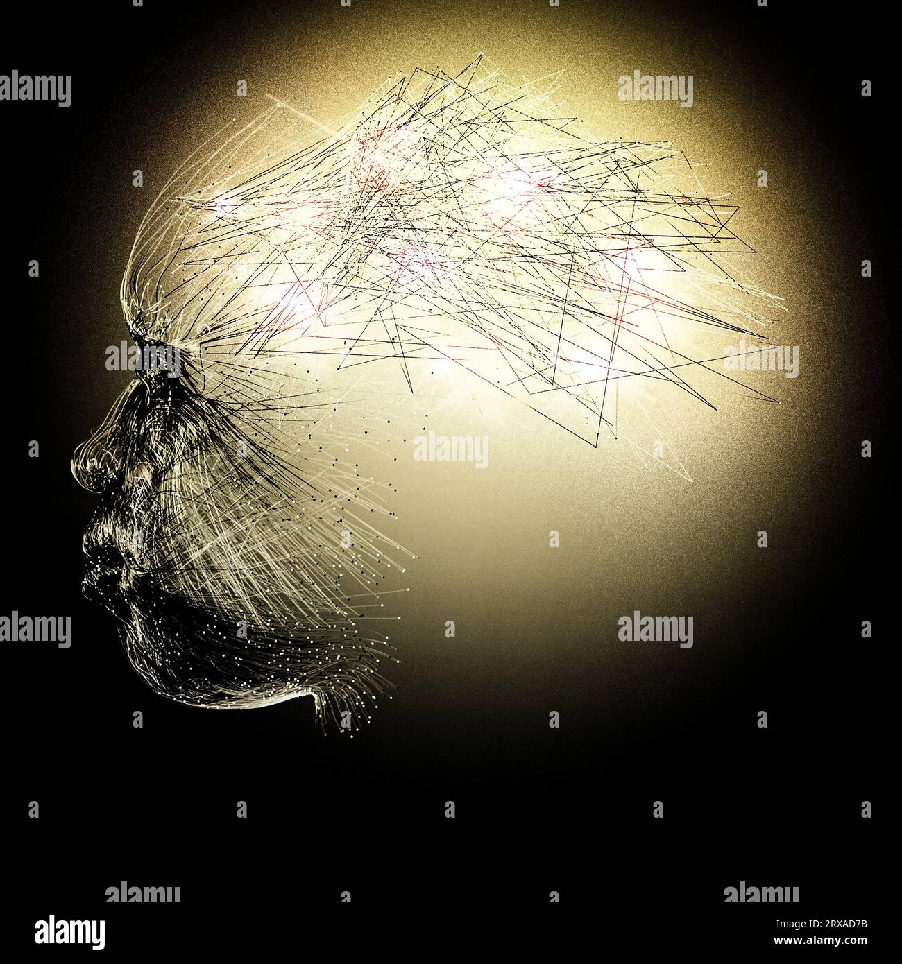 Neuronal Interconnections Brain And Communication Mind And Thought Neurons And Electrical