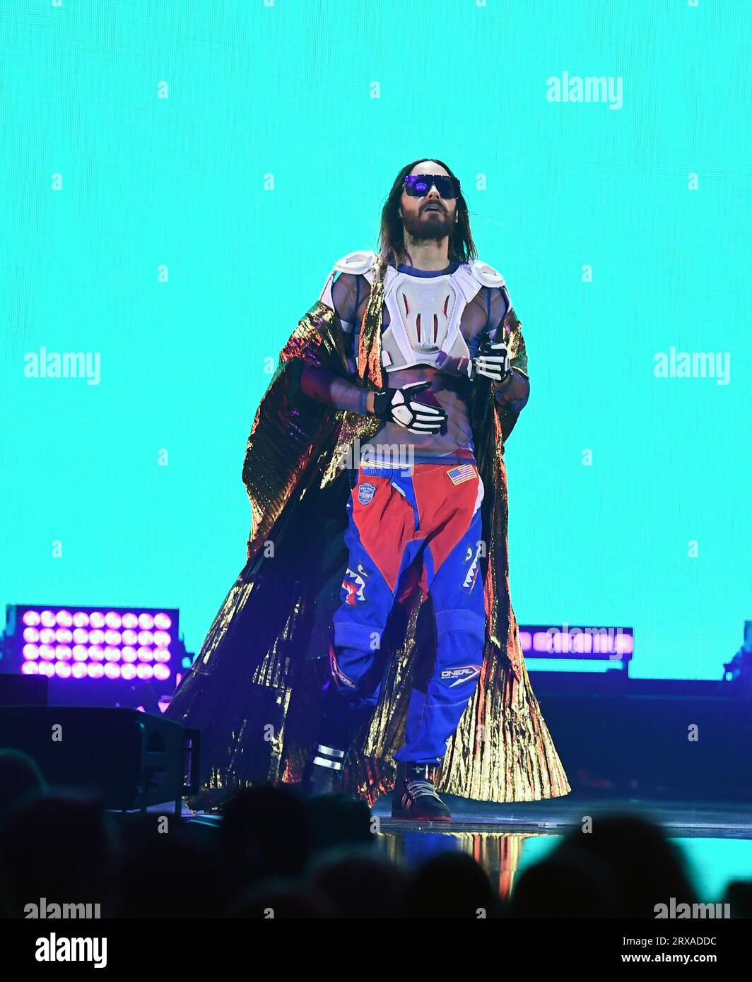 Las Vegas, USA. 23rd Sep, 2023. Jared Leto of Thirty Seconds to Mars ...