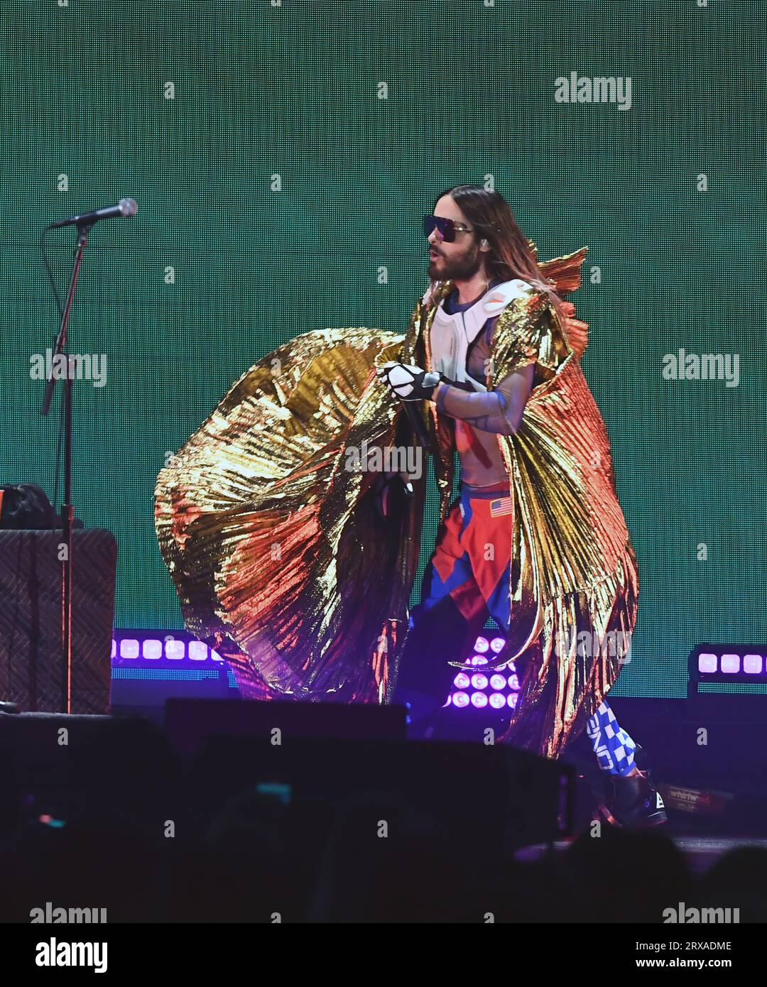 Las Vegas, USA. 23rd Sep, 2023. Jared Leto of Thirty Seconds to Mars ...