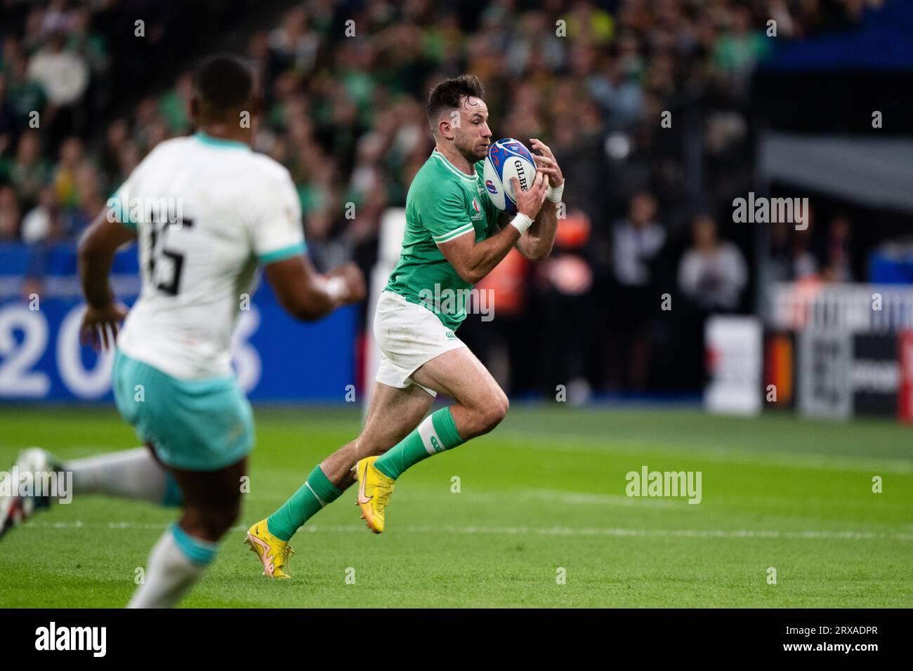 Hugo Keenan (IRL) during the 2023 Rugby World Cup Pool B match between ...