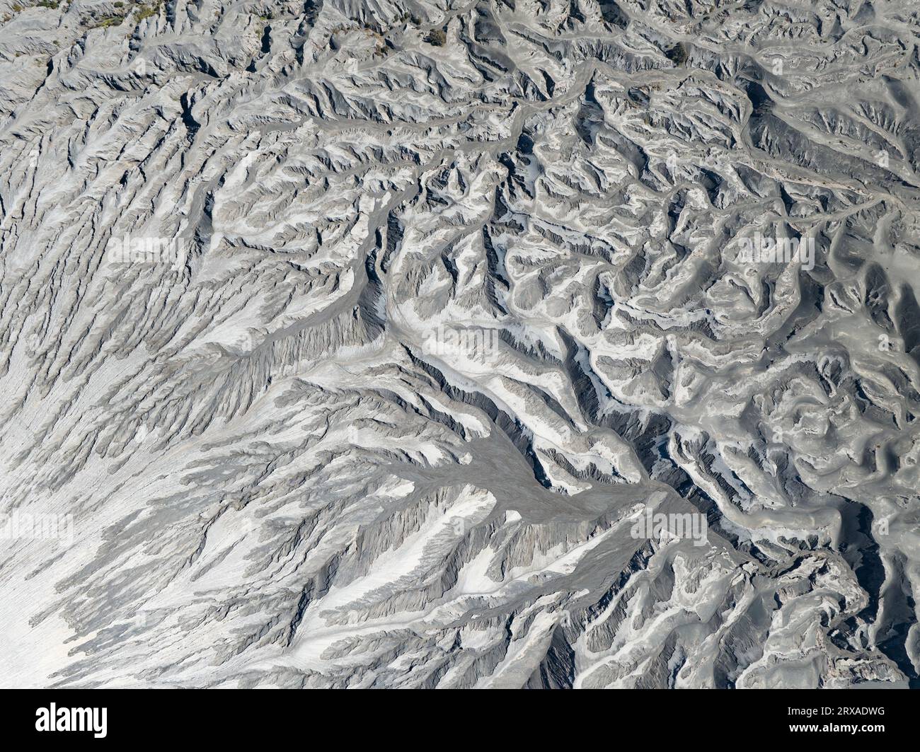 Aerial view top down of Volcano land texture, Abstract nature ...