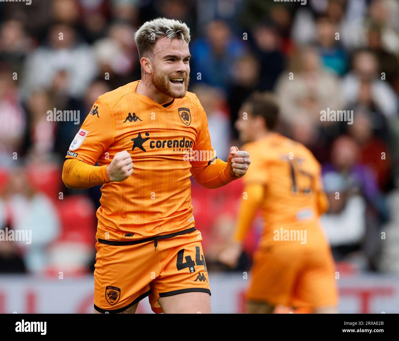 Aaron connolly celebrates hi-res stock photography and images - Alamy