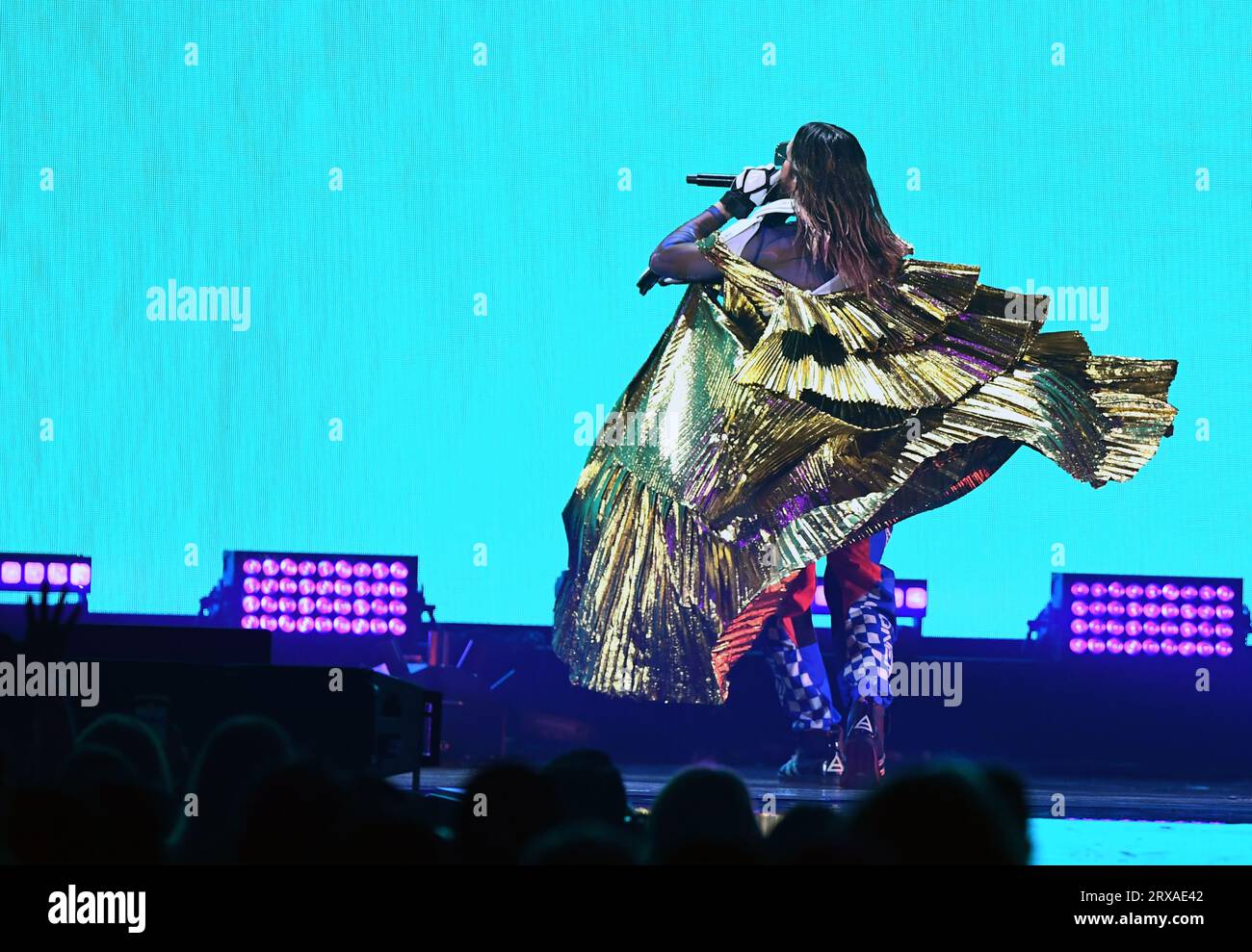 Jared Leto of Thirty Seconds to Mars performs during the iHeartRadio ...