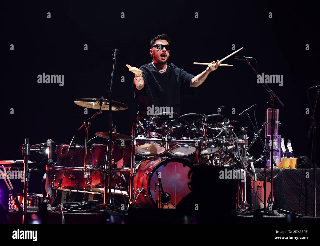 Shannon Leto of Thirty Seconds to Mars performs during the iHeartRadio ...