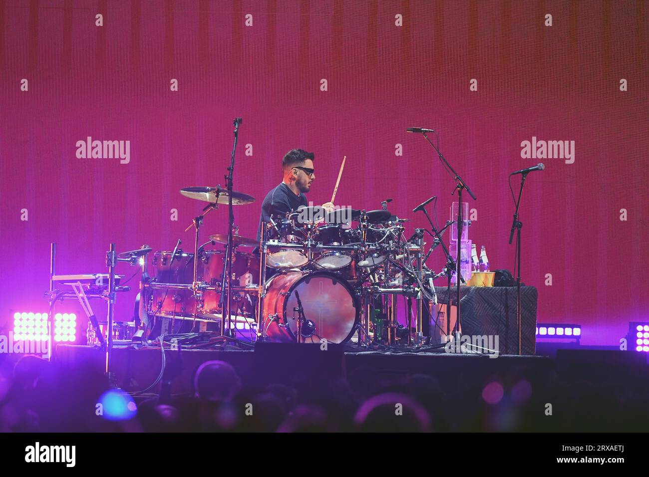 Shannon Leto of Thirty Seconds to Mars performs during the iHeartRadio ...