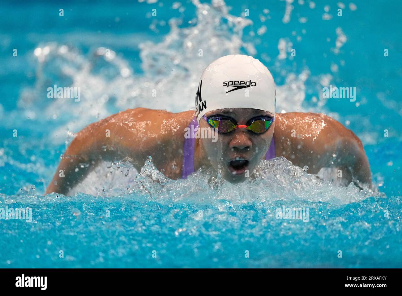 China's Yu Liyan competes during the women's 200 meter butterfly ...
