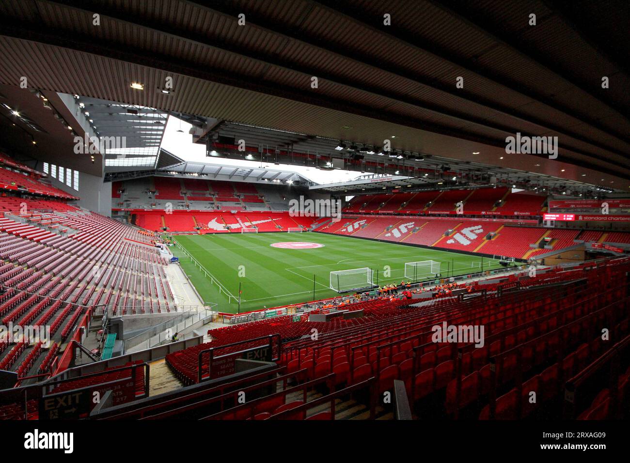 Liverpool, UK. 24th Sep, 2023. A General view inside Anfield stadium ...