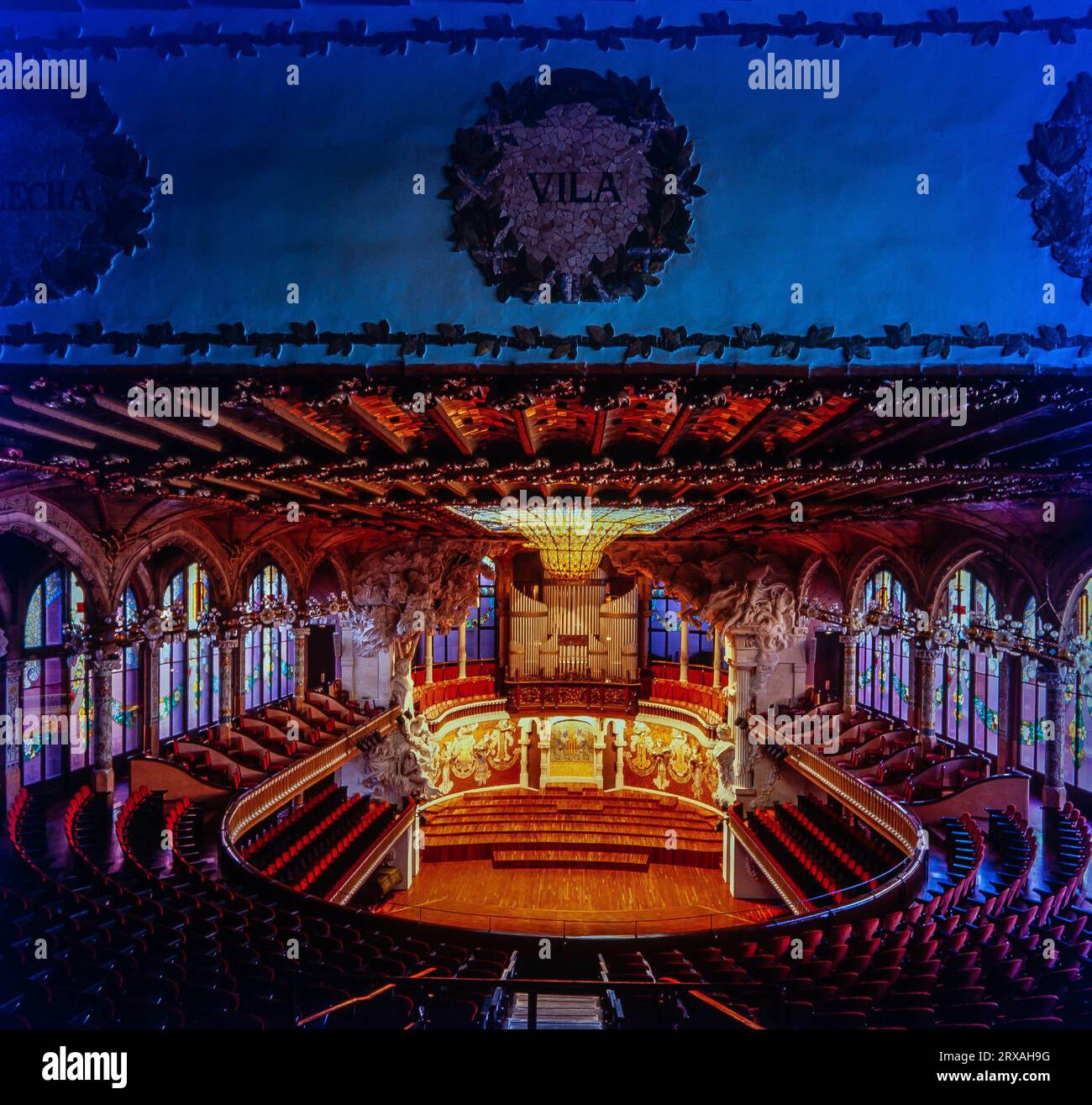 Detalle del las Musas del escenario del Palau de la Música Catalana de ...