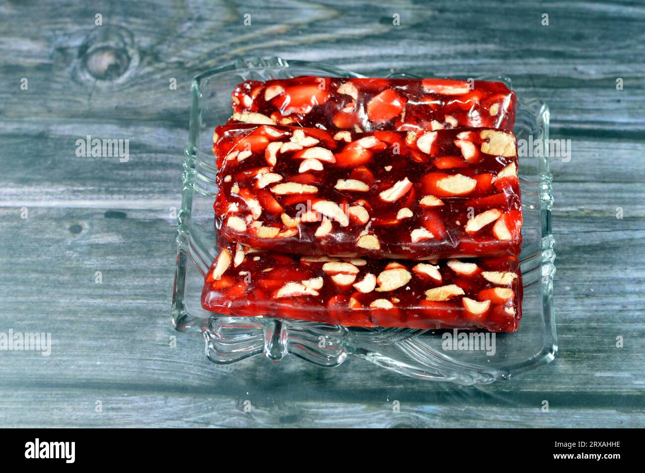 Festive Arabian sweet candy domeya stuffed with peanuts, Egyptian ...