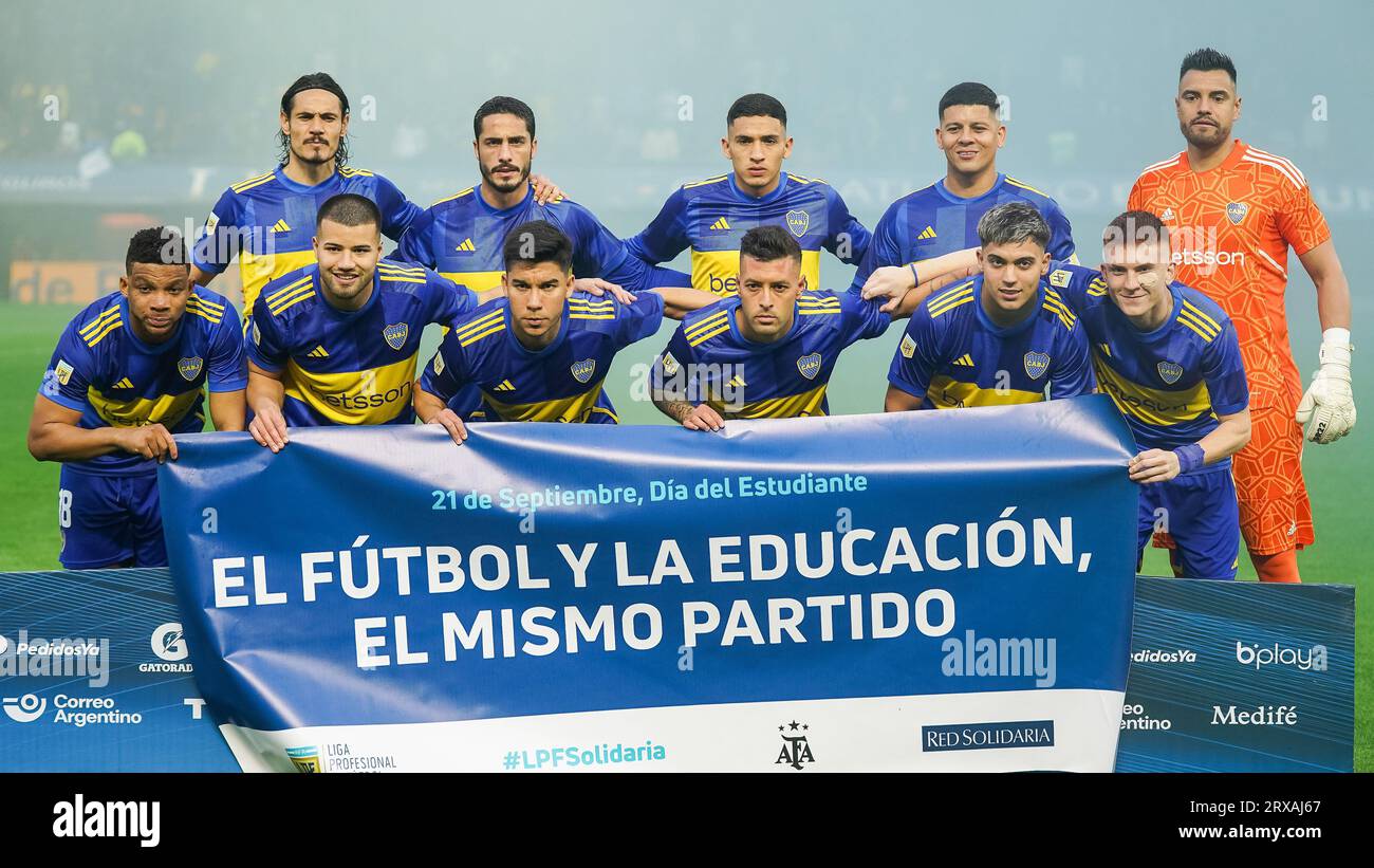 Buenos Aires, Argentina. 23rd Sep, 2023. Boca Juniors team group during ...