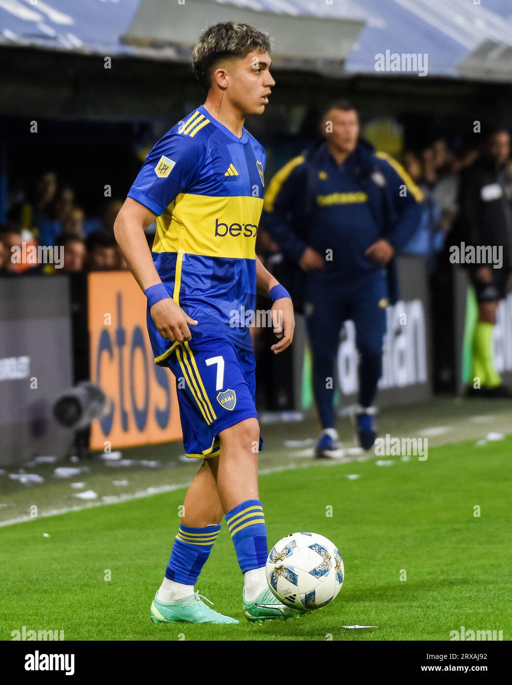 Buenos Aires, Argentina. 23rd Sep, 2023. Exequiel Ceballos of Boca ...