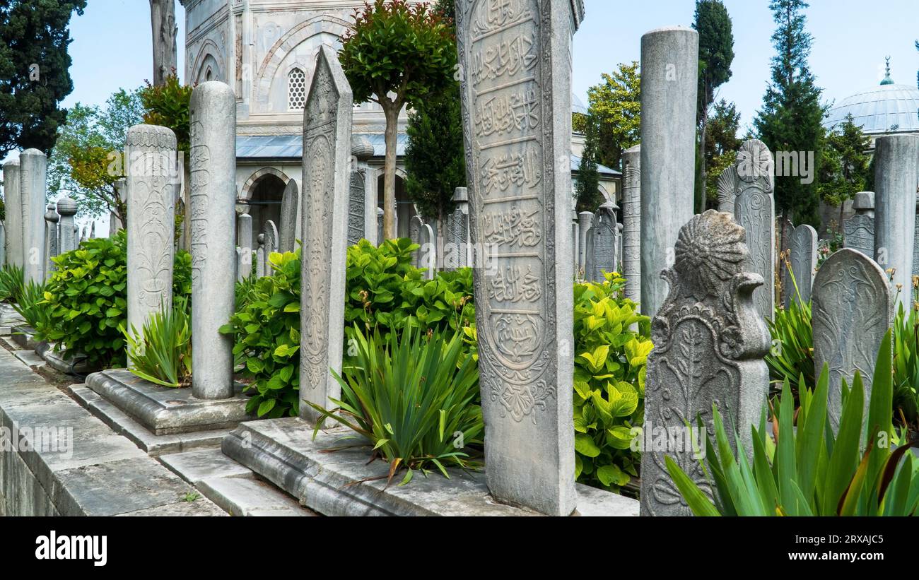 Mausoleum of Sultan Suleyman the Magnificent in Istanbul Turkey. Kanuni ...