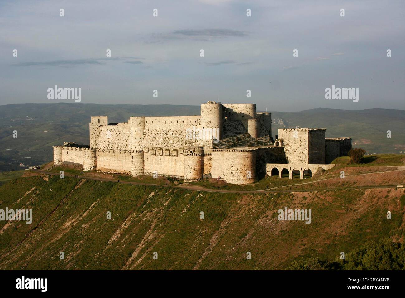 The best-preserved Crusader castle in the world, the Krak des ...
