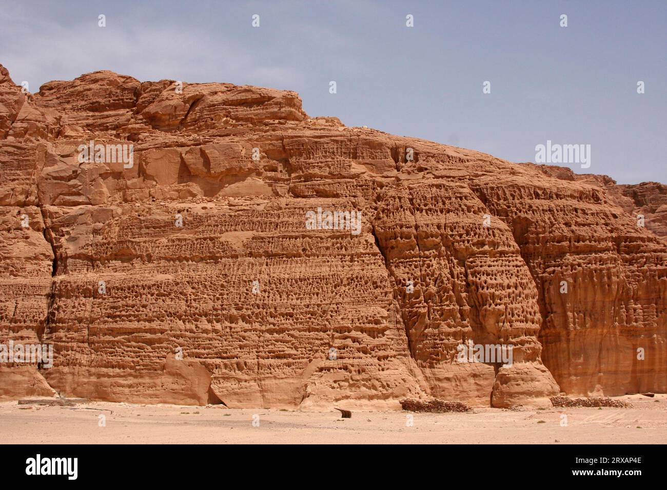 Erosion creates a bizarre pattern in the rock, Sinai Peninsula, Egypt ...