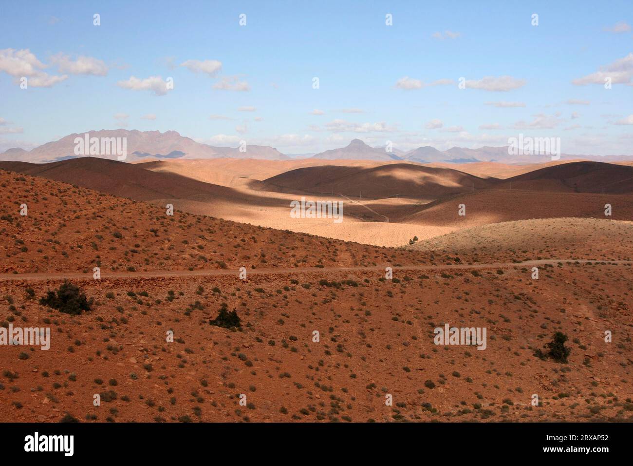 Barren desert landscape in the Anti-Atlas, Morocco Stock Photo - Alamy