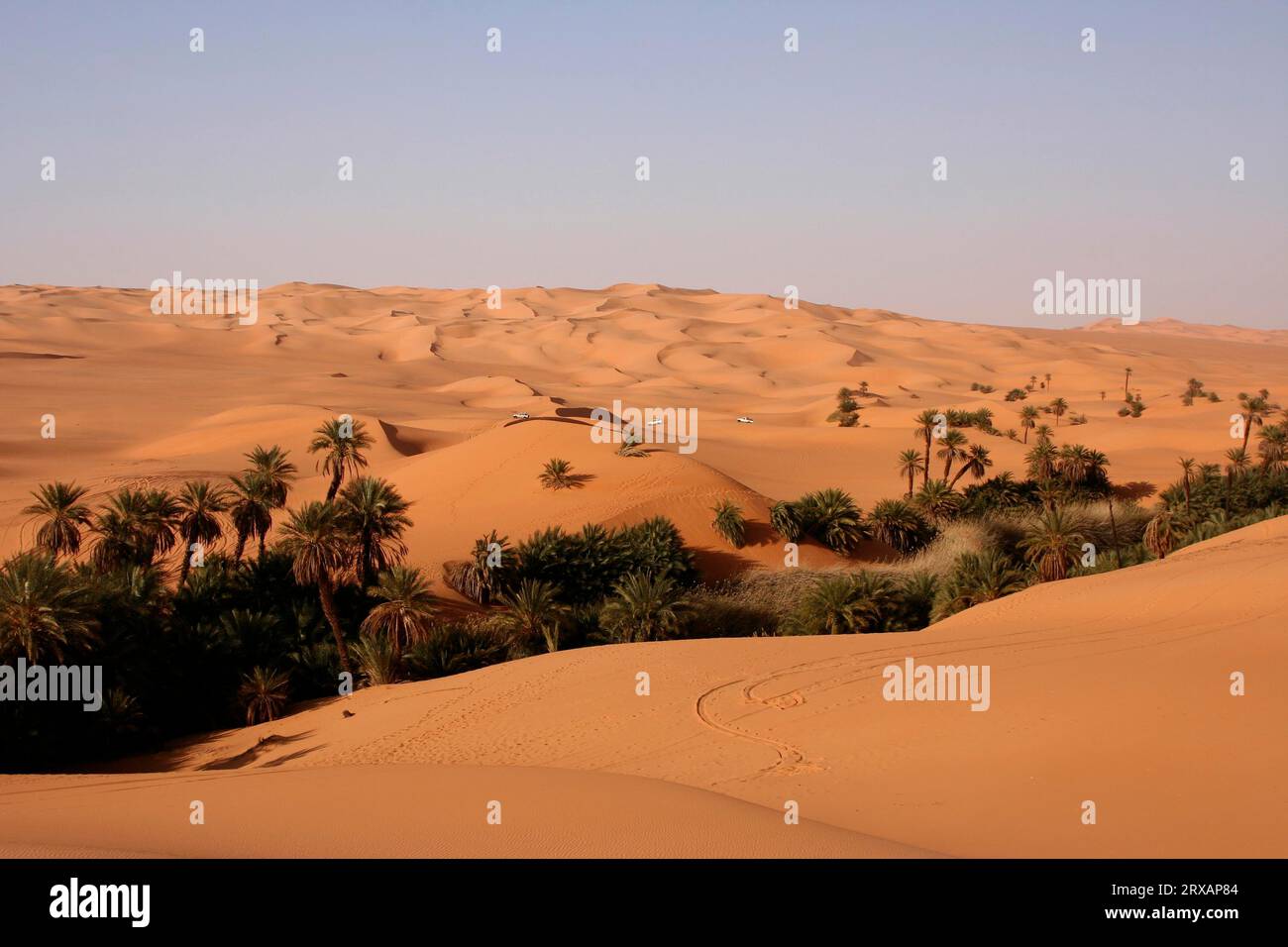 On the western edge, Lake Um el Maa narrows into a narrow fertile band ...