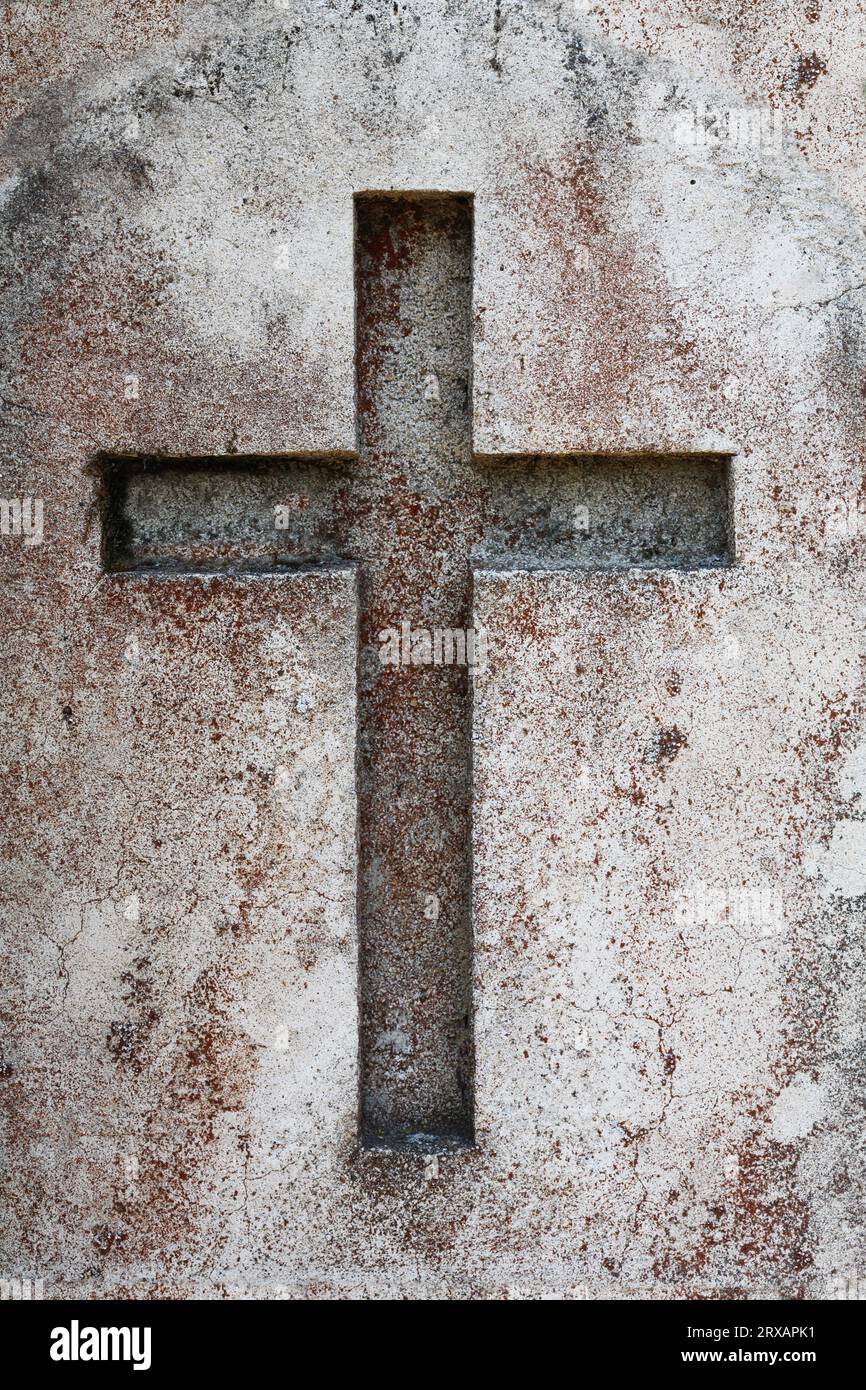 Old cross, carved in stone Stock Photo - Alamy