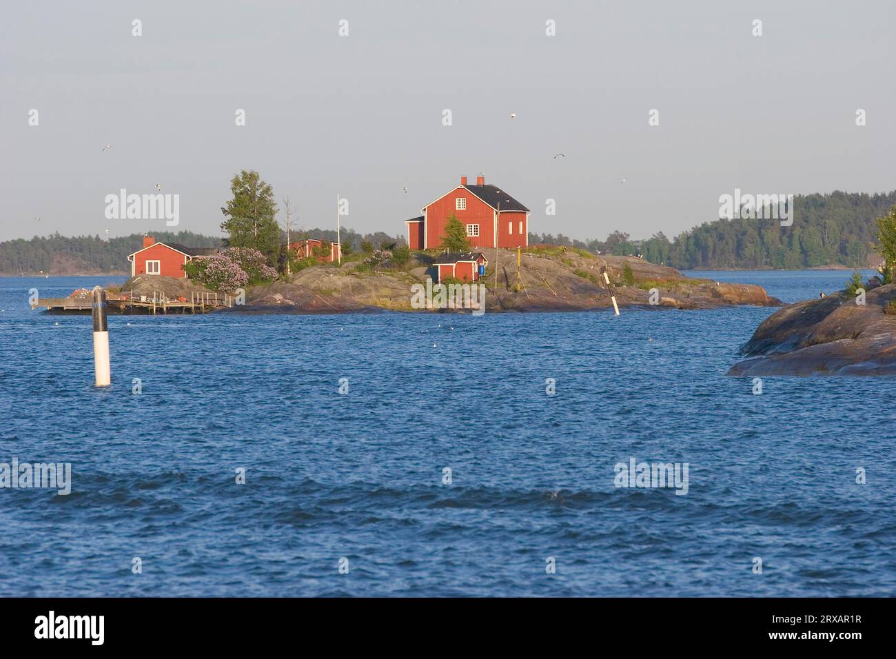 Archipelago island in the approach to Helsinki Stock Photo - Alamy