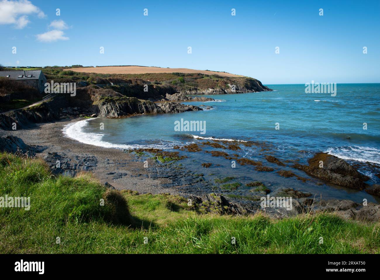 The coastline at Fishguard, Pembrokeshire, Wales Stock Photo - Alamy