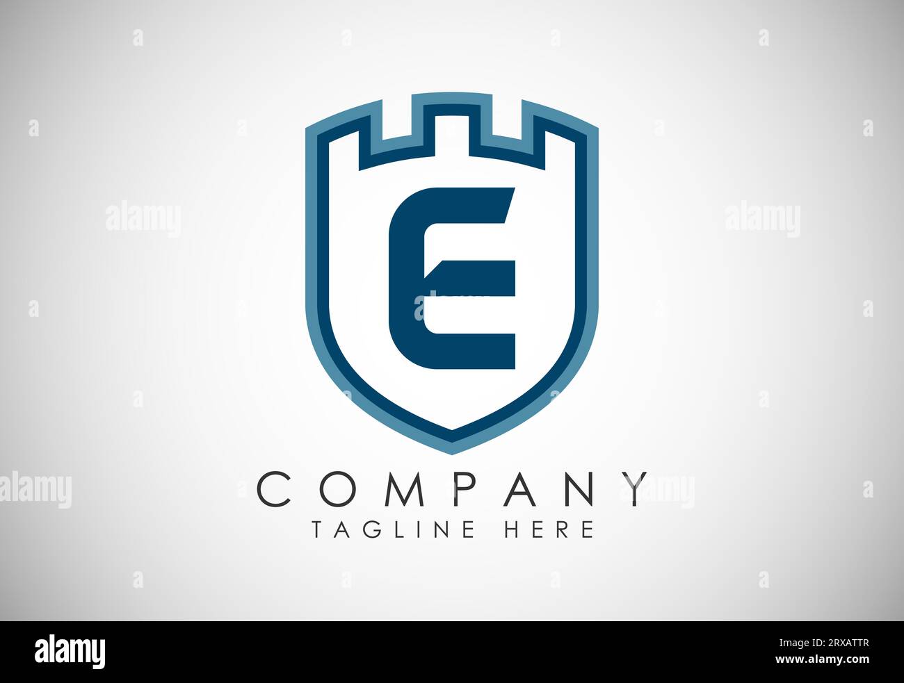 English Alphabet With Castle Logo Design Vector. Graphic Alphabet ...