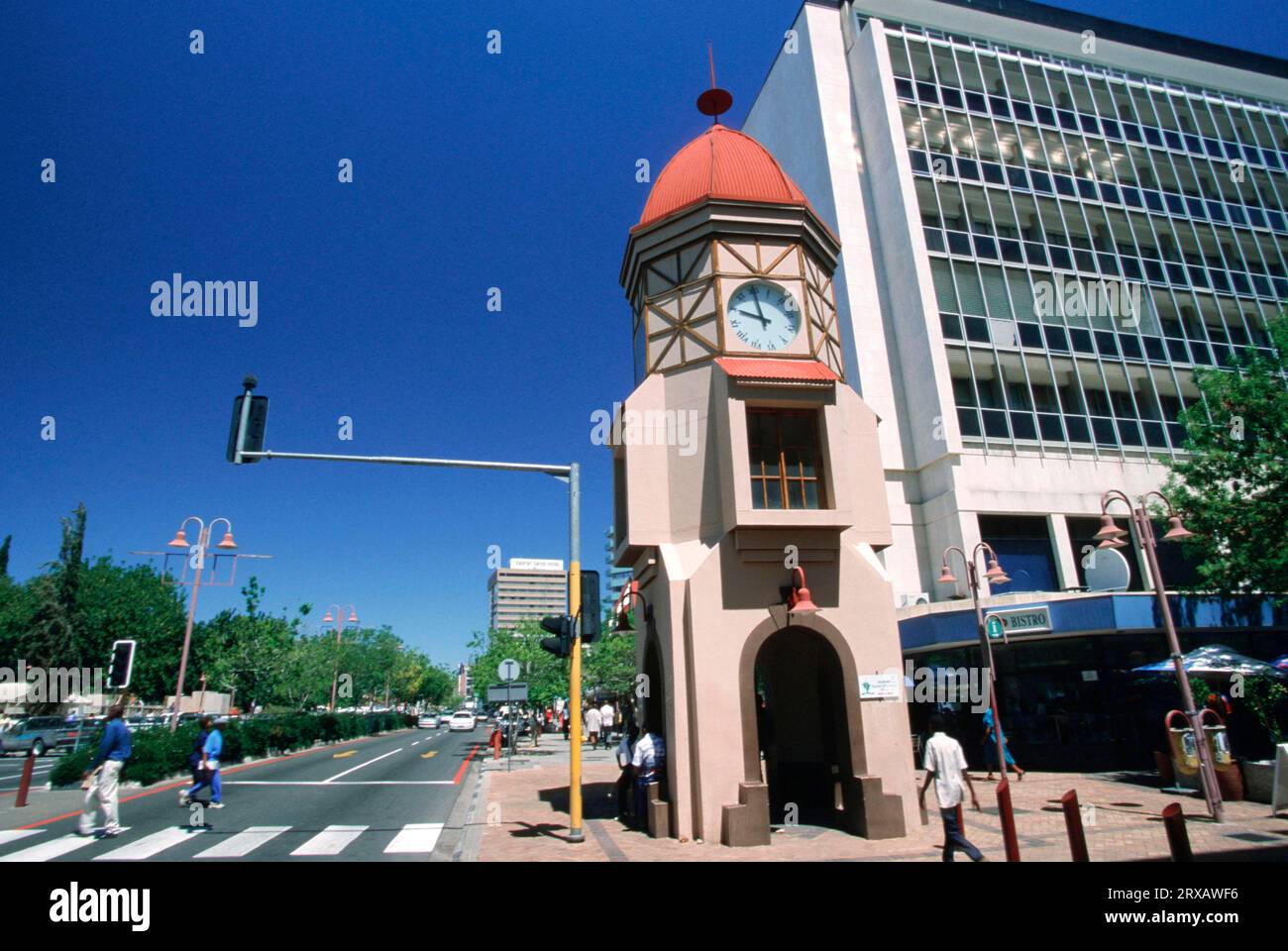 Clock Tower on Independence Avenue, Windhoek, Windhoek Stock Photo - Alamy