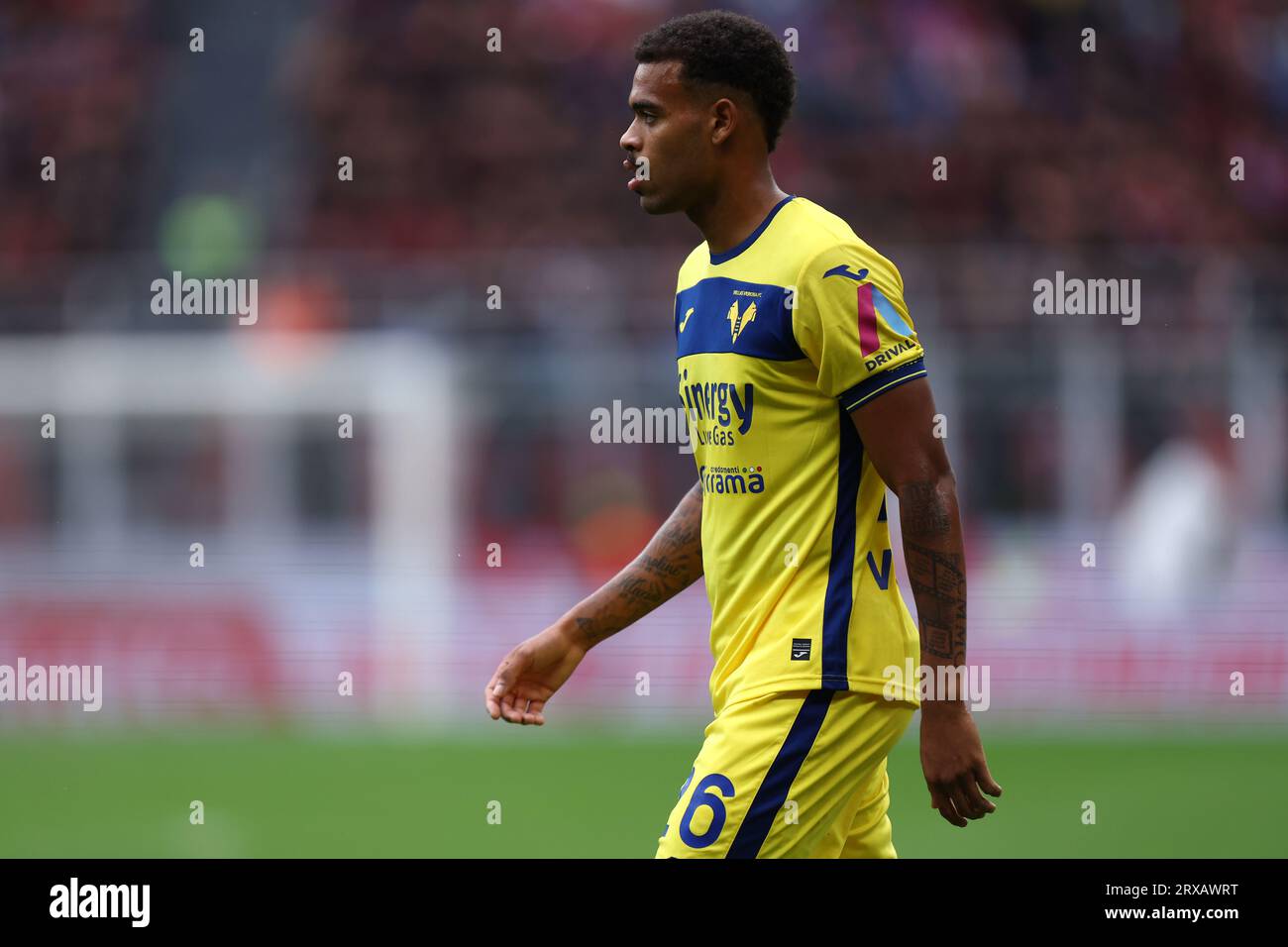 Cyril Ngonge of Hellas Verona Fc looks on during the Serie A match ...