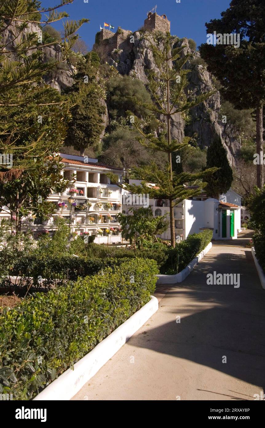 Cemetery and Eagle Castle, Gaucin, White Villages, Pueblos Blancos ...