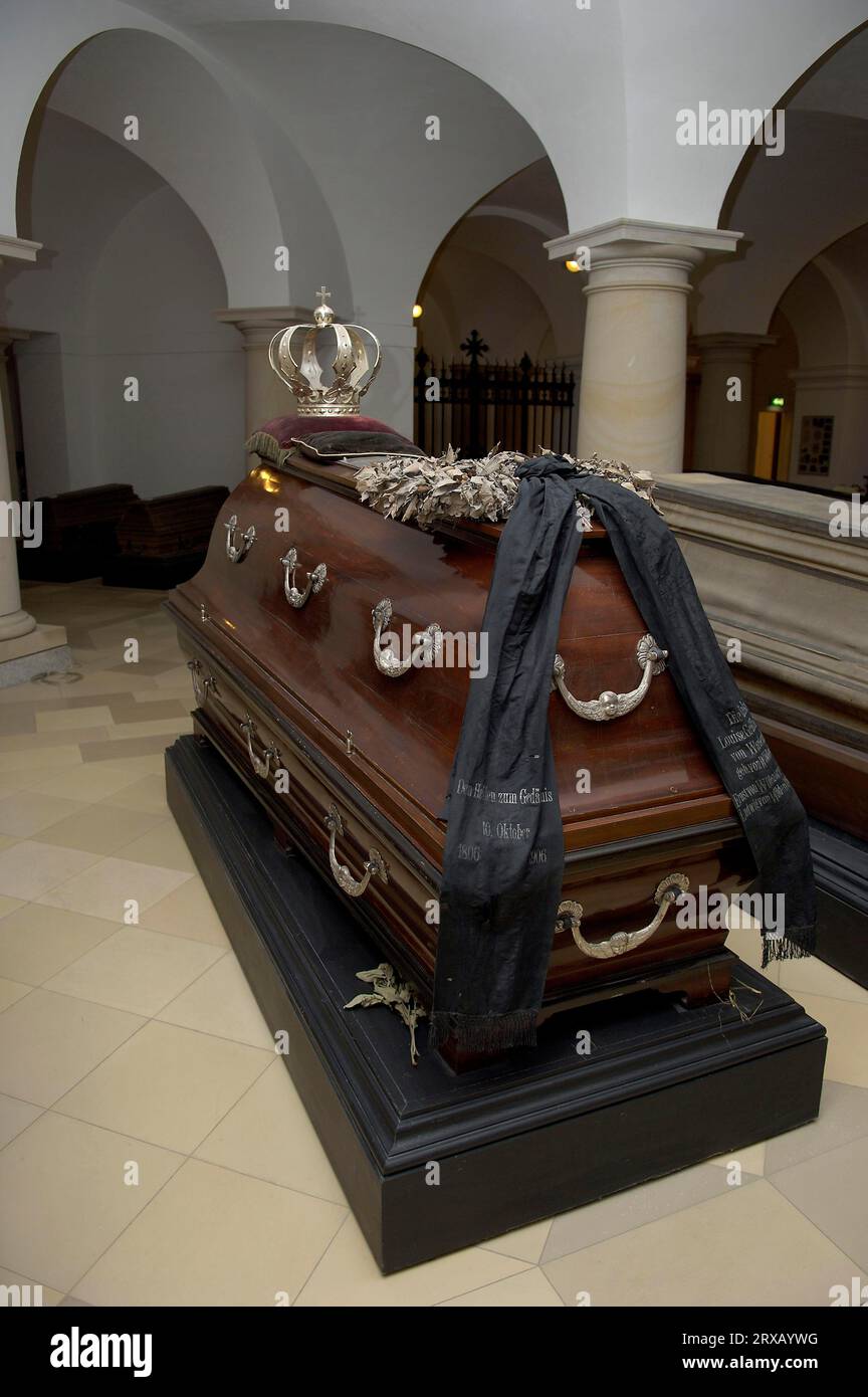 Coffin, Hohenzollern Crypt, Berlin Cathedral, Berlin, Germany Stock ...
