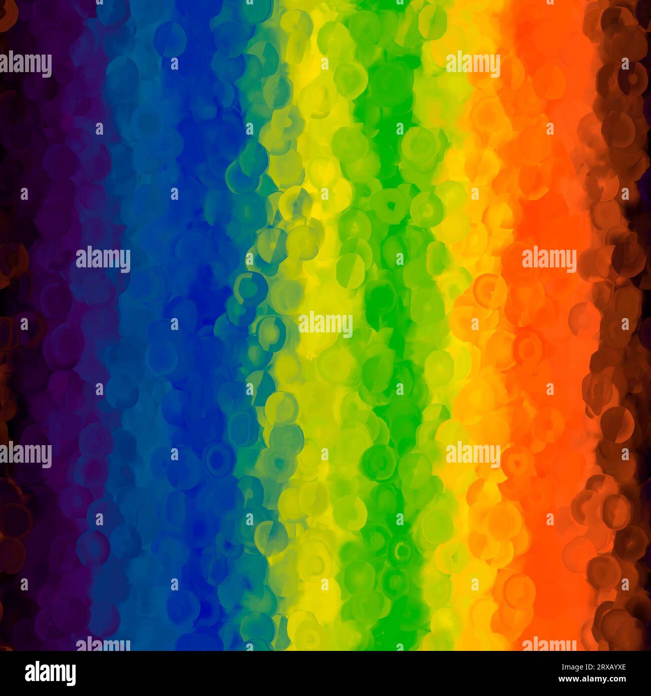 Rainbow colored vertical gradient with surface distortion, oval shapes ...