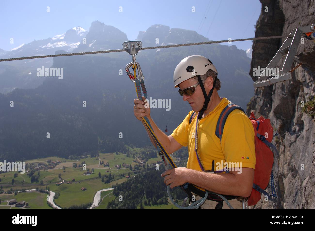 Via ferrata Allmenalp Stock Photo - Alamy