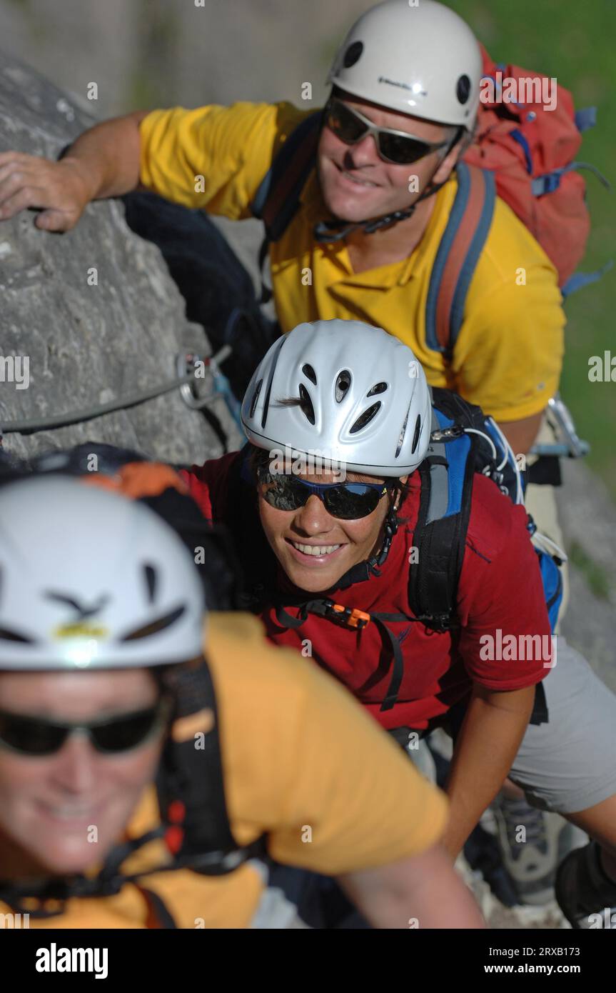 Via ferrata Allmenalp Stock Photo - Alamy