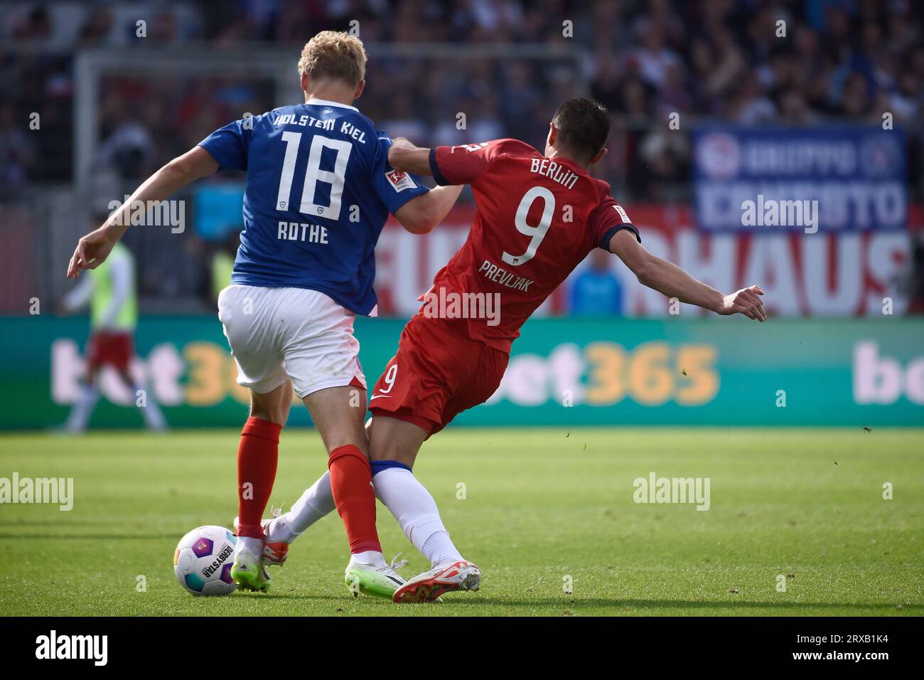 Kiel, Germany. 24th Sep, 2023. Soccer: 2nd Bundesliga, Holstein Kiel ...
