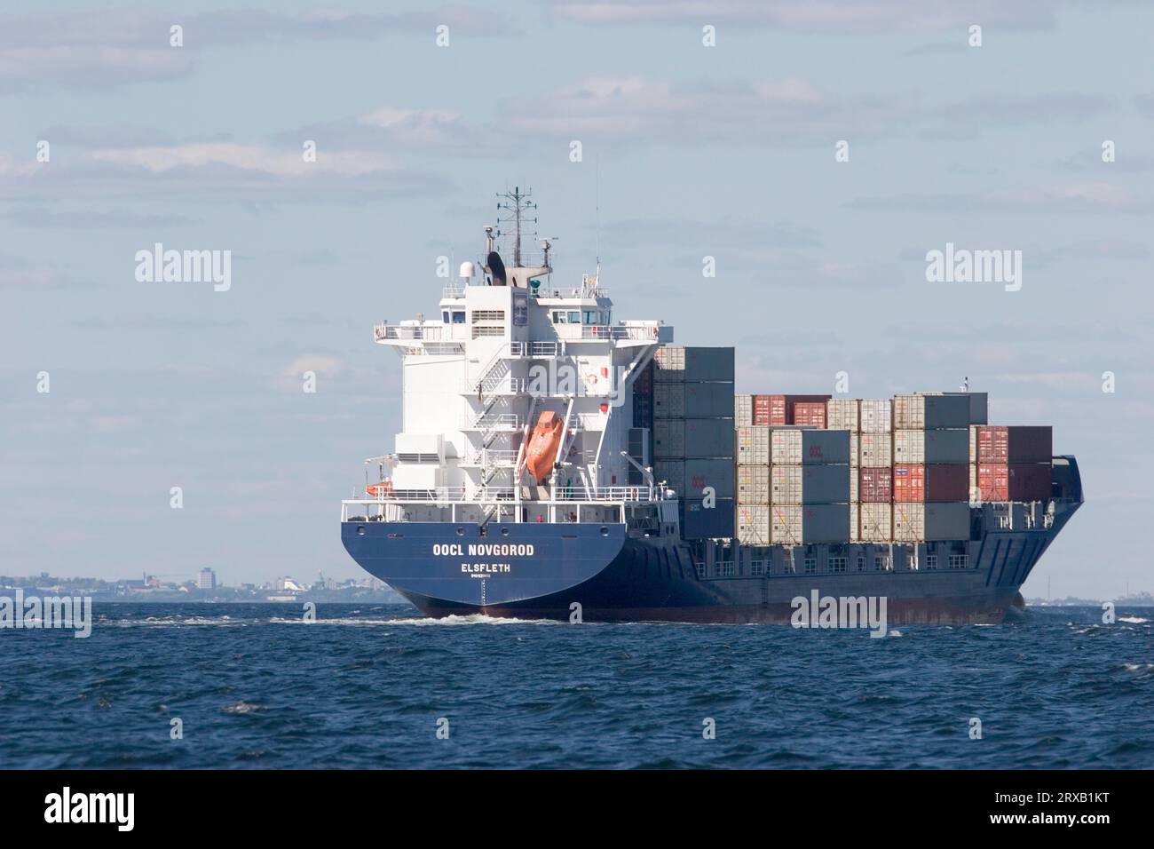 Container ship underway in the Gulf of Finland Stock Photo - Alamy