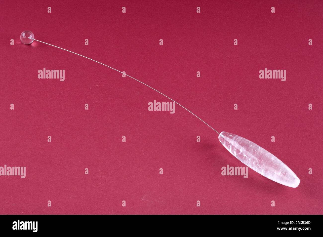 One-handed rod of rock crystal, rock crystal tensor, tensor, divining ...