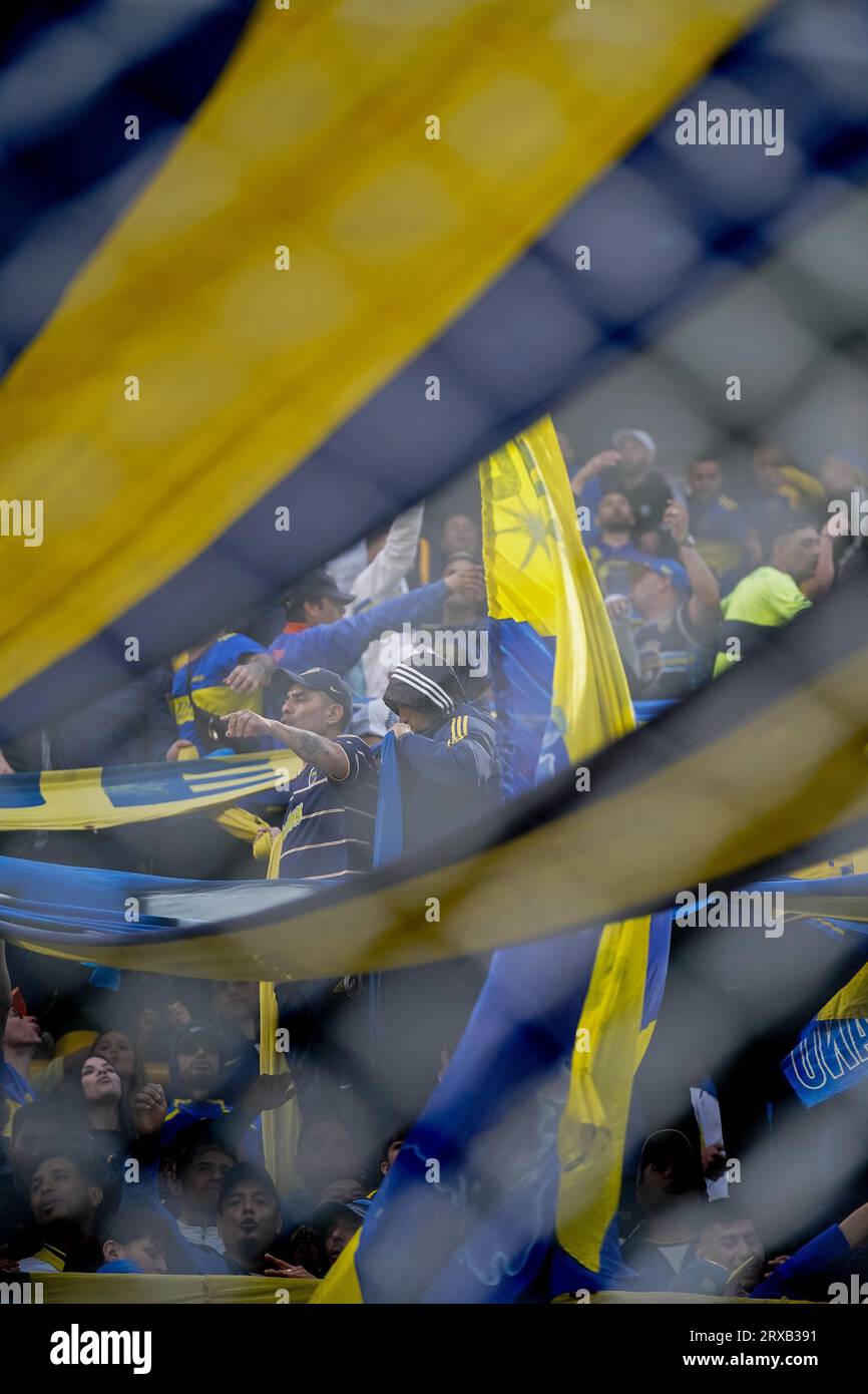 Buenos Aires, Argentina. 23rd Sep, 2023. Boca Juniors fans during the ...